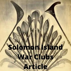 Fijian War clubs | Native weapons from Fiji | sell club | sell native ...