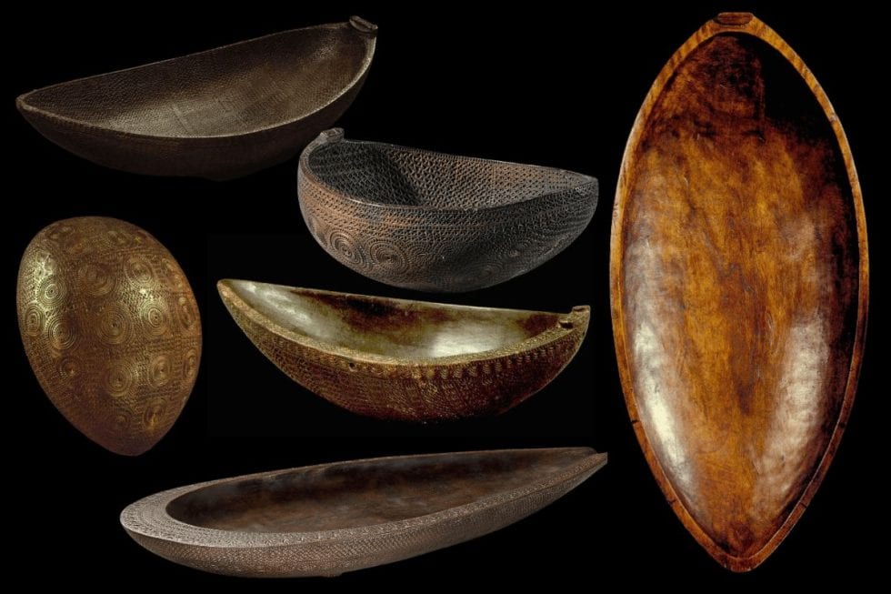Tribal Wooden Bowls from the Pacific Islands - new guinea tribal arts
